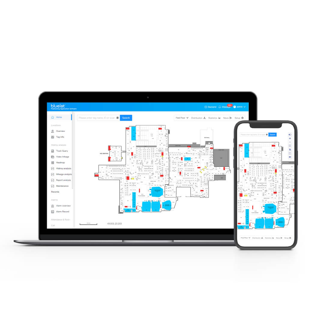 RTLS & Indoor Positioning System with Bluetooth AoA | Blueiot
